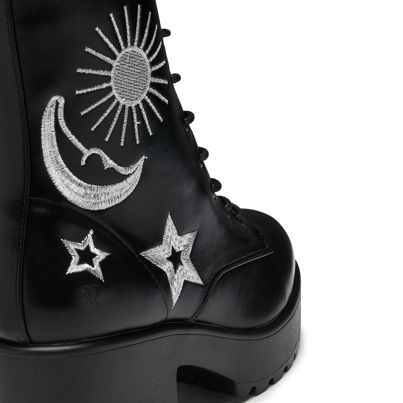 Astro Silver Star & Moon Chunky Boots – KOI footwear