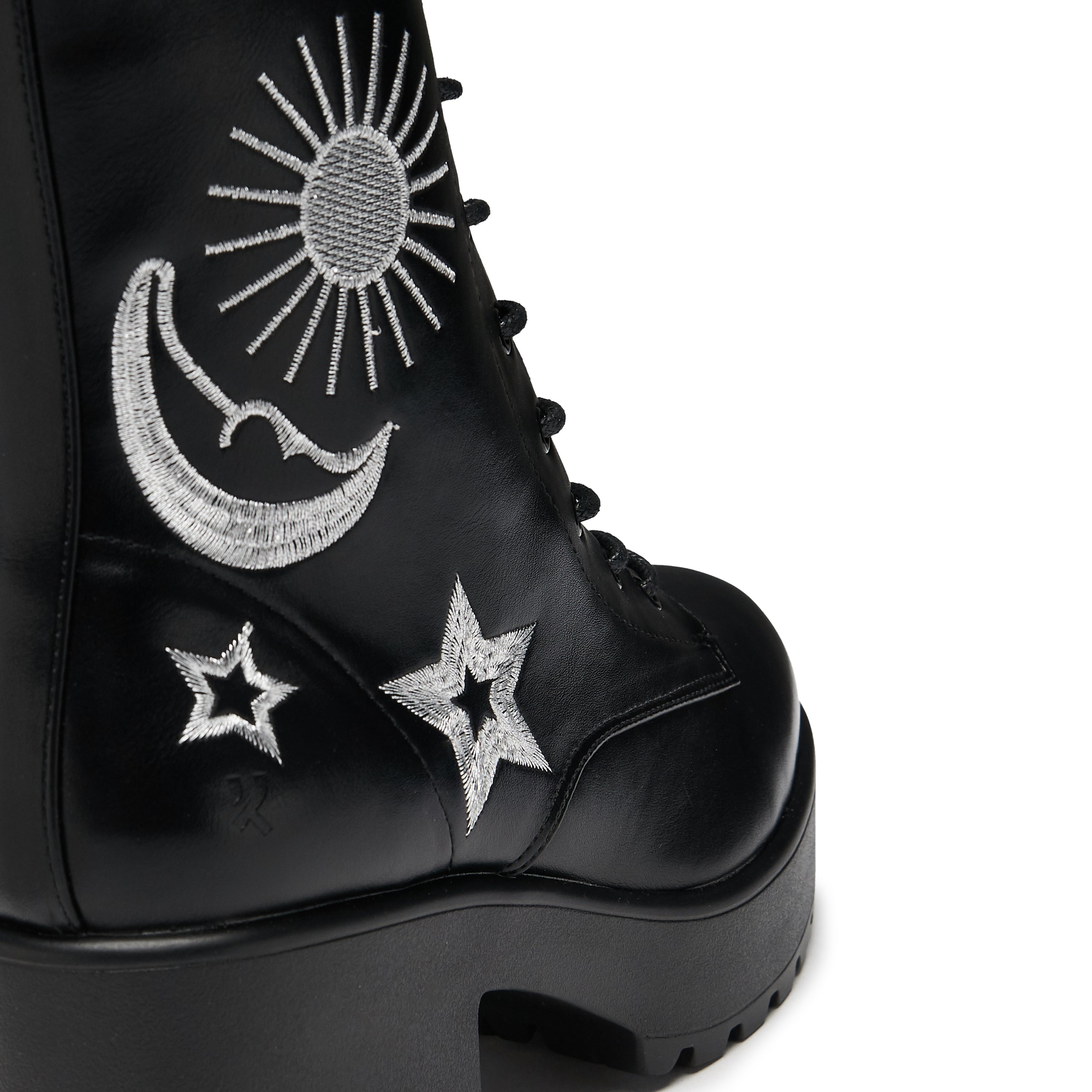 Astro Silver Star & Moon Chunky Boots – KOI footwear