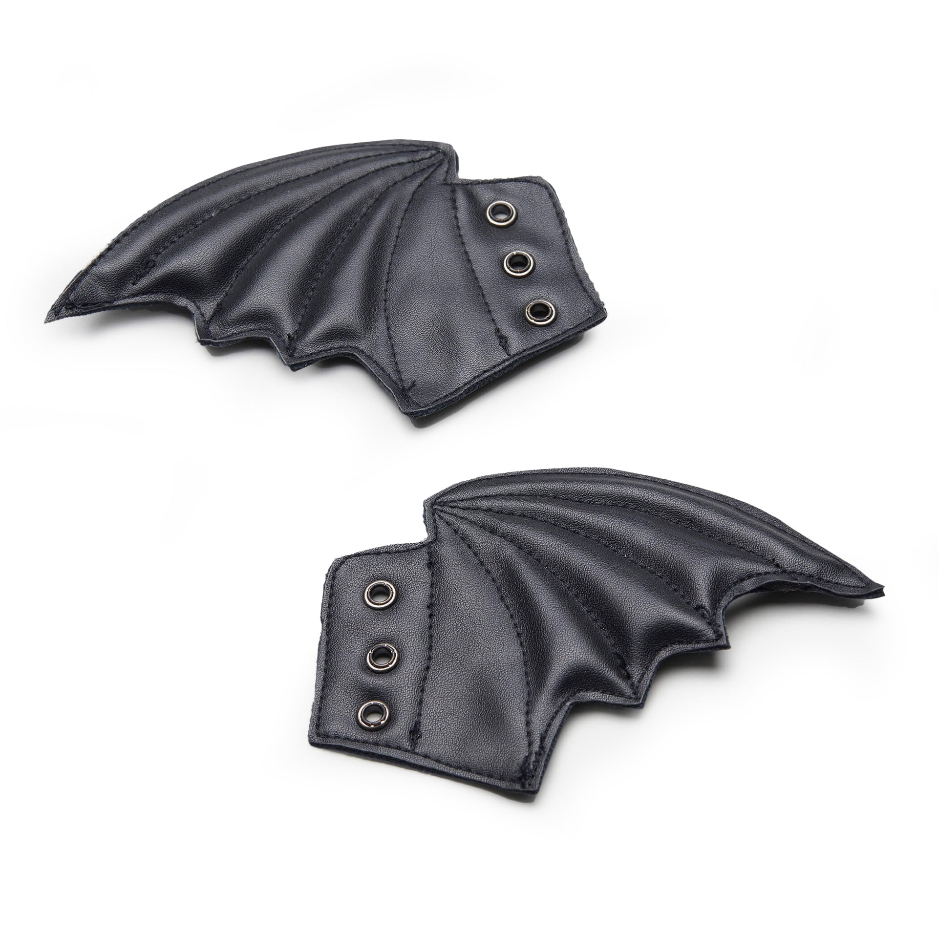 Attachable Faux Leather Black Bat Wings Shoe and Boot Accessory – KOI ...