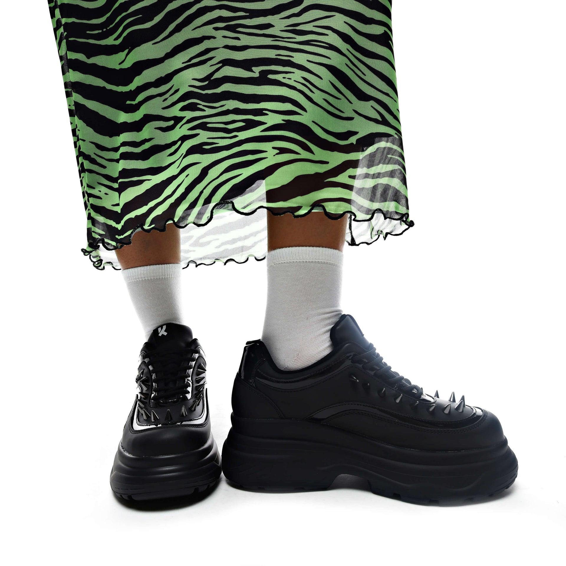 Women's Chunky Black Platform Trainers and sneakers - KOI footwear