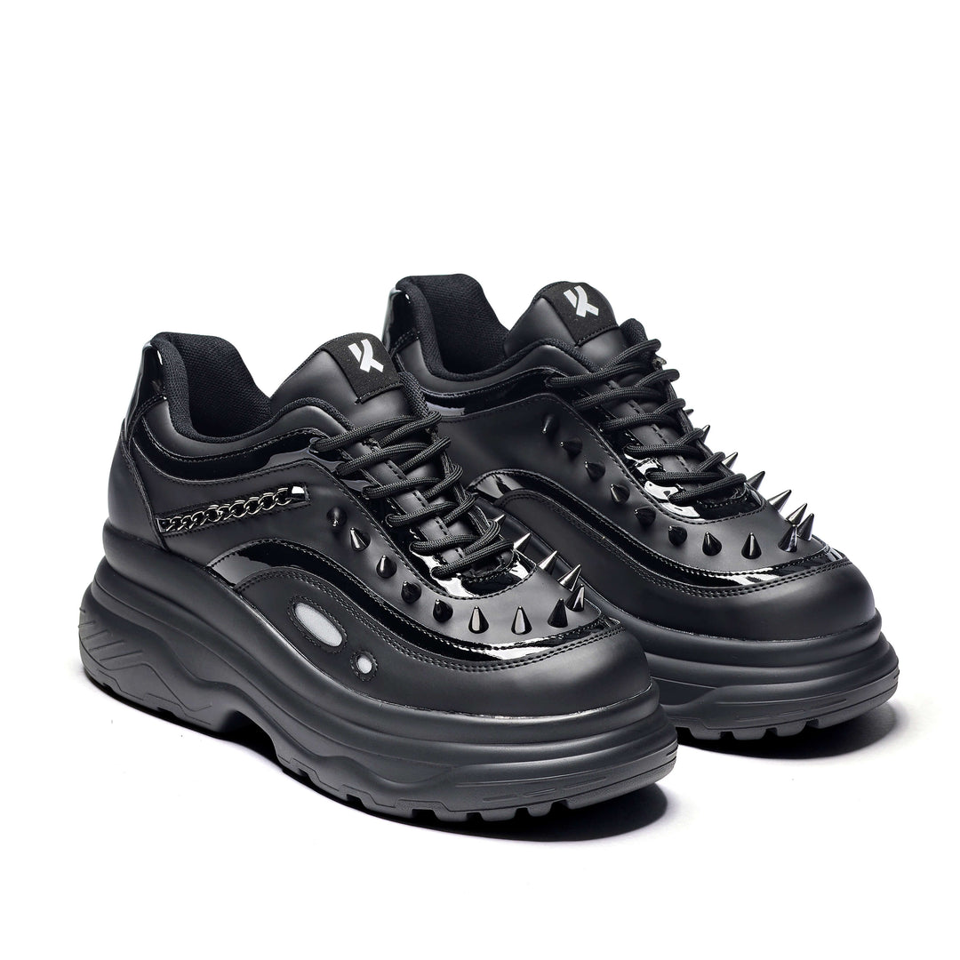 Women's Chunky Black Platform Trainers and sneakers - KOI footwear