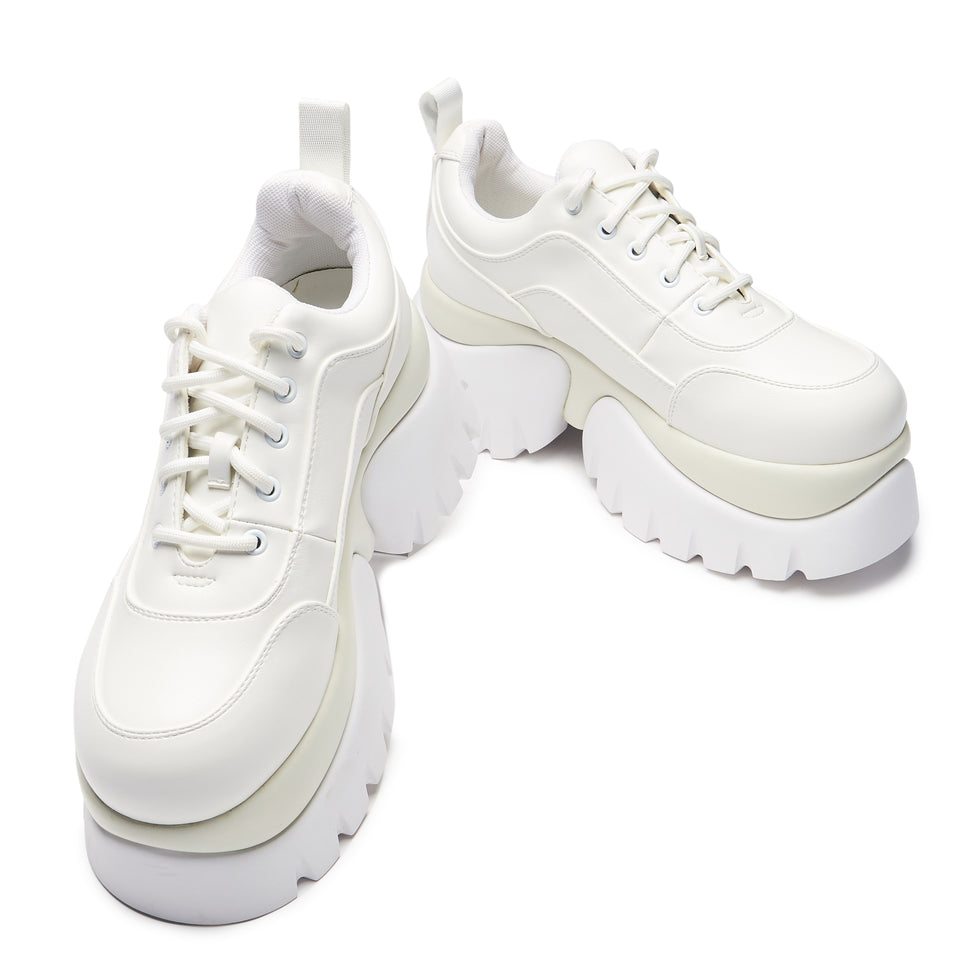 Chronicles Monster Platform Trainers - White – KOI footwear
