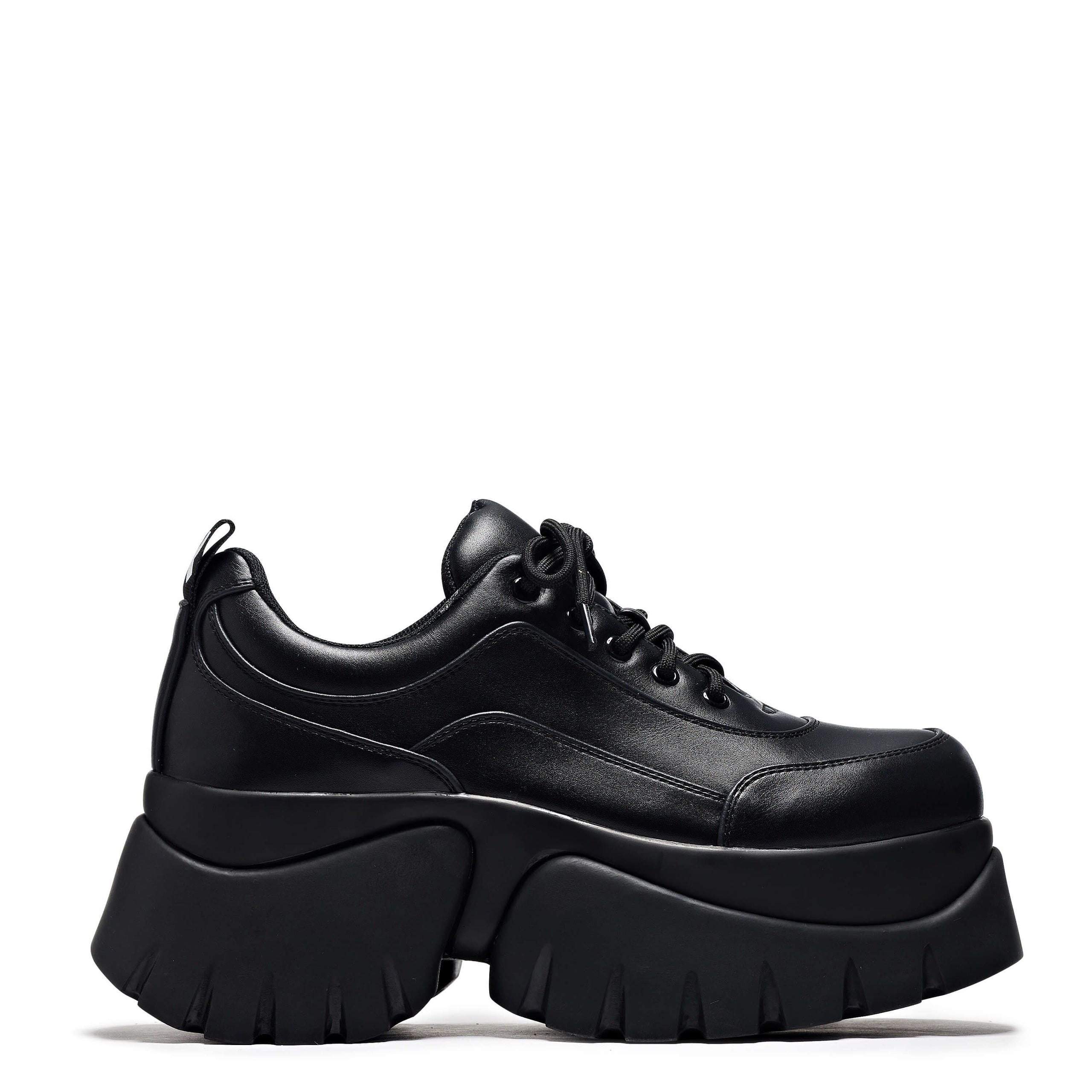 Women's Chunky Black Platform Trainers and sneakers - KOI footwear