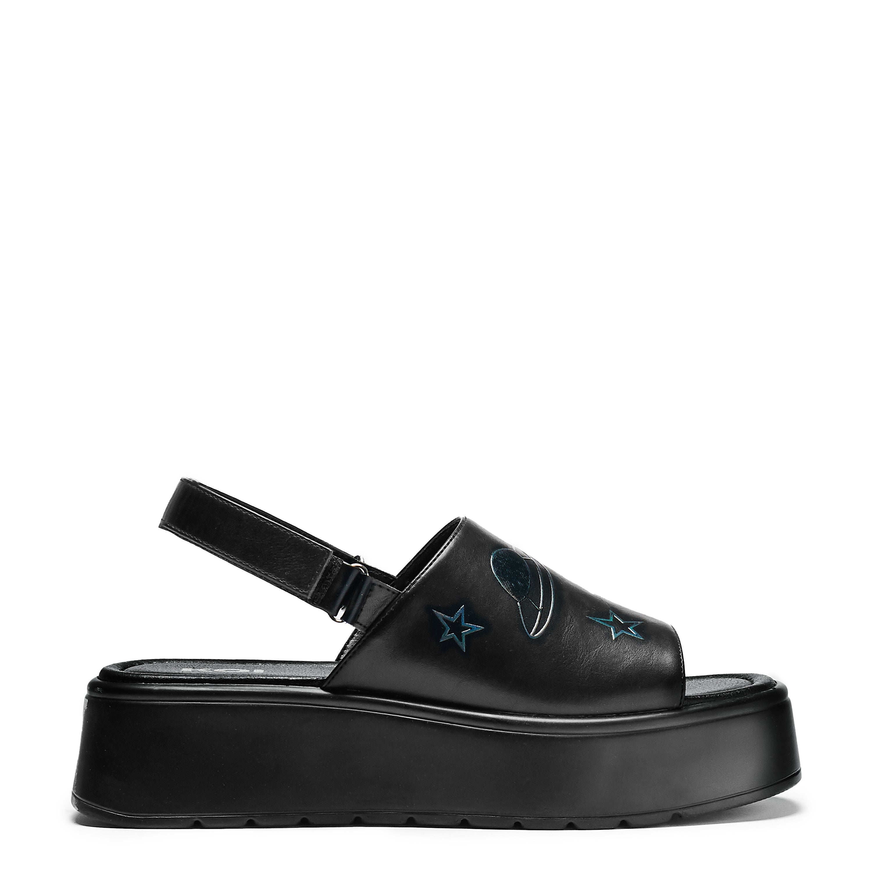 Departed Aliens Slingback Sandals - Black – KOI footwear