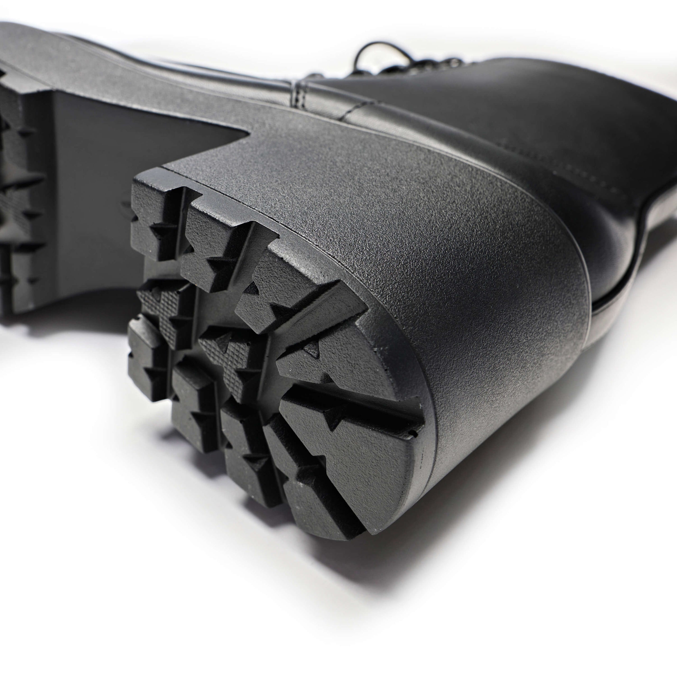 Black Leather Chunky Platform Military Boots in size 10 – KOI footwear