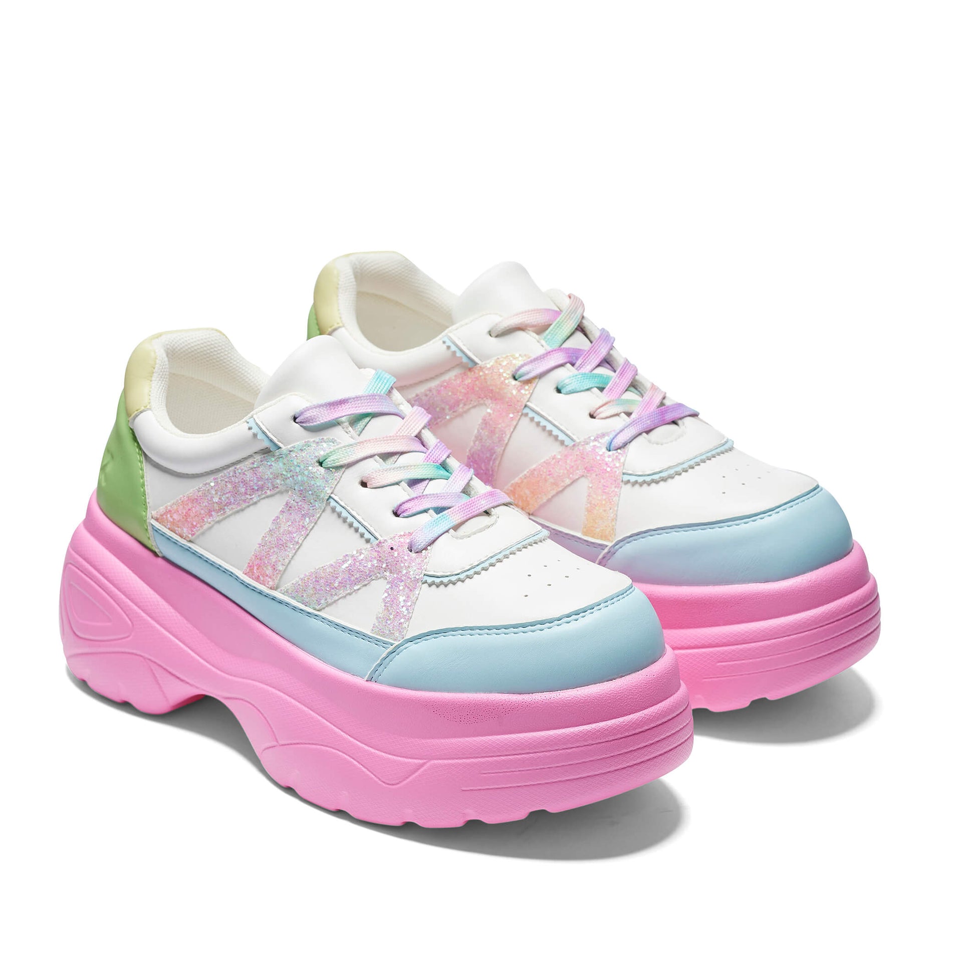 Gummy Glow Worm Chunky Trainers - Multi – KOI footwear