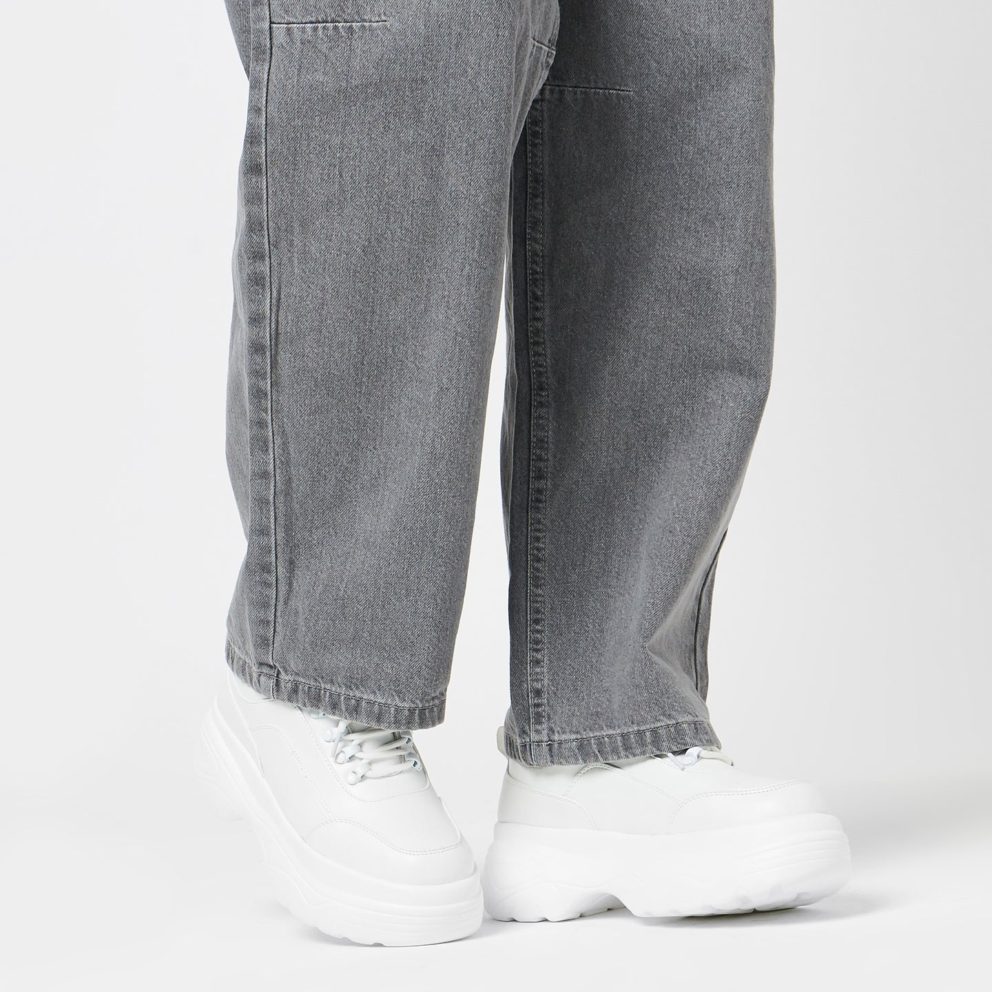 Jennie Striker White Chunky Bubble Trainers – KOI footwear