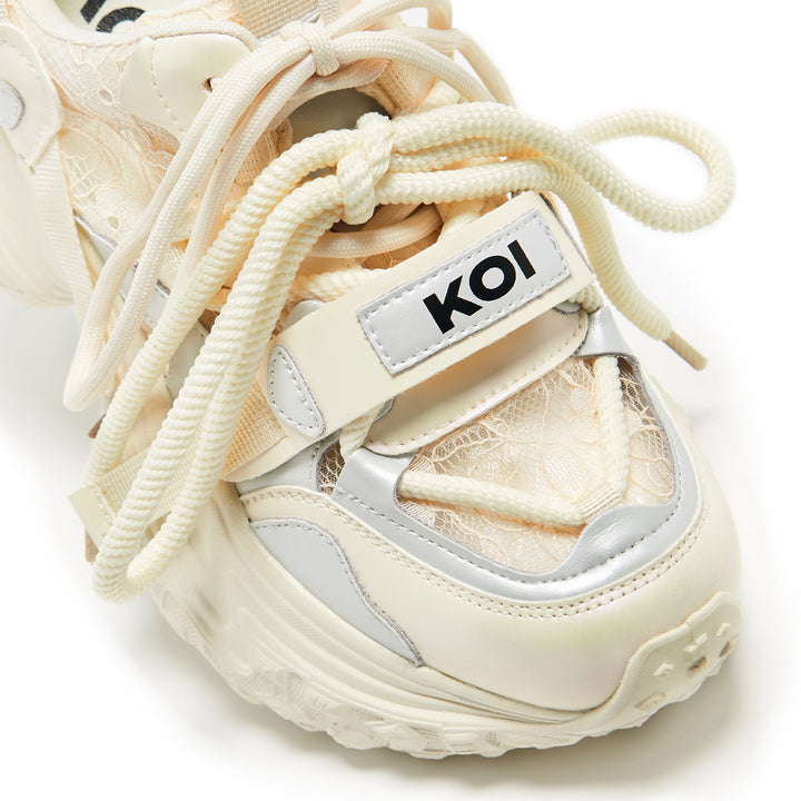 Frozen Shores Mega Chunky Trainers - Vanilla – KOI footwear