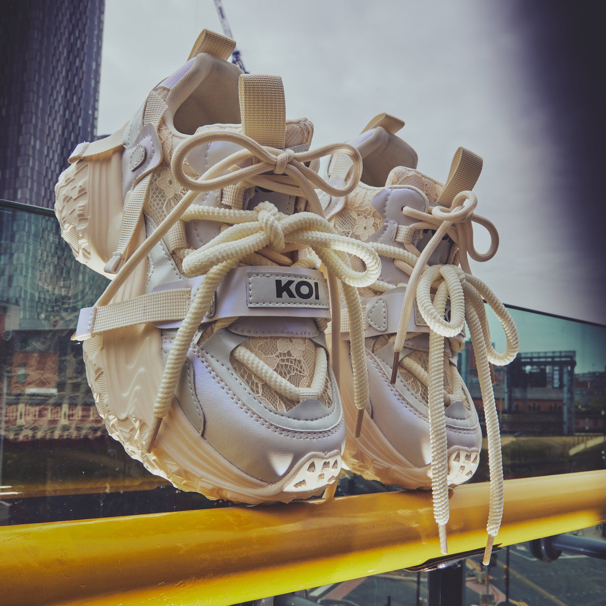 Frozen Shores Mega Chunky Trainers - Vanilla – KOI footwear