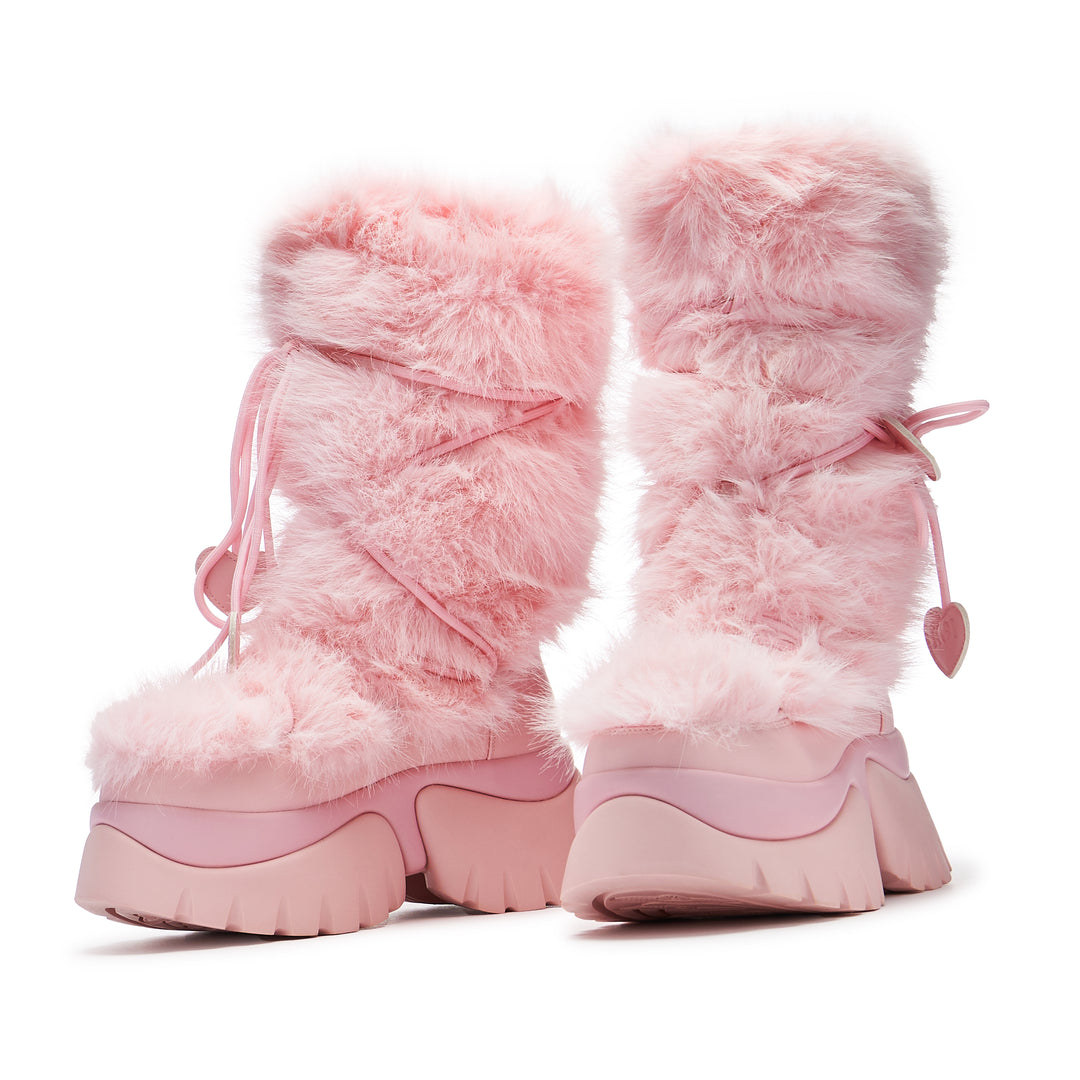 Kawaii Sasquatch Fluffy Snow Boots - Pink – KOI footwear