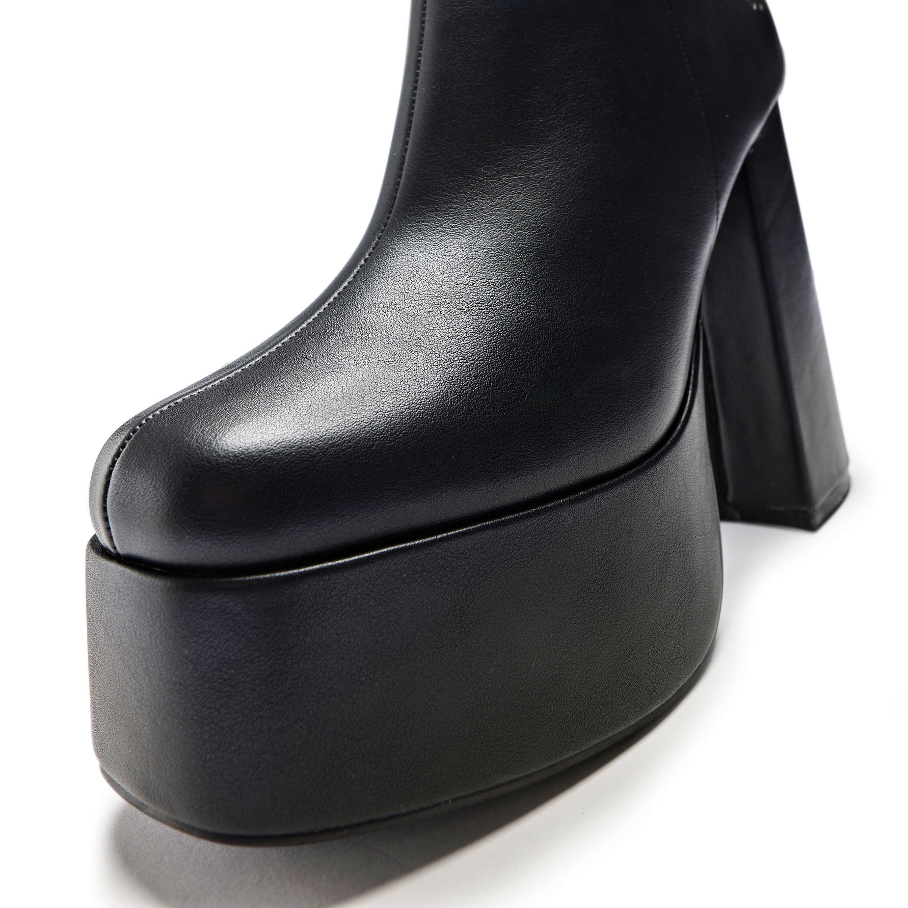Lexus Black Platform Heeled Boots – KOI footwear