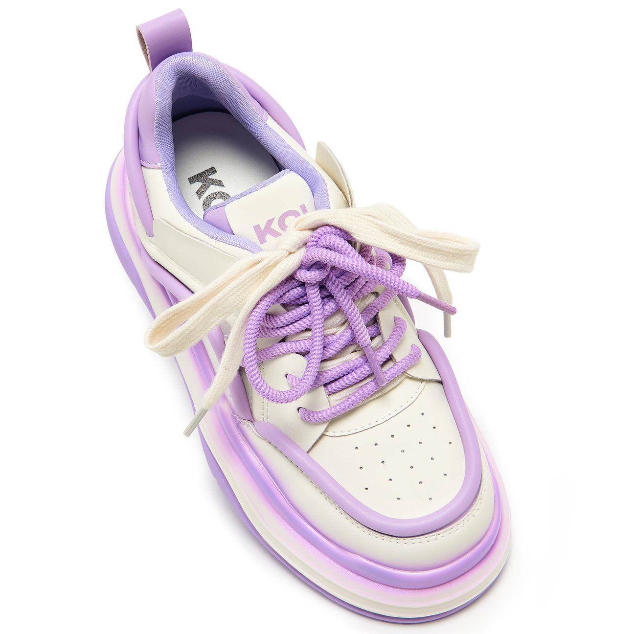 Neon Reef Platform Trainers - Violet – KOI footwear