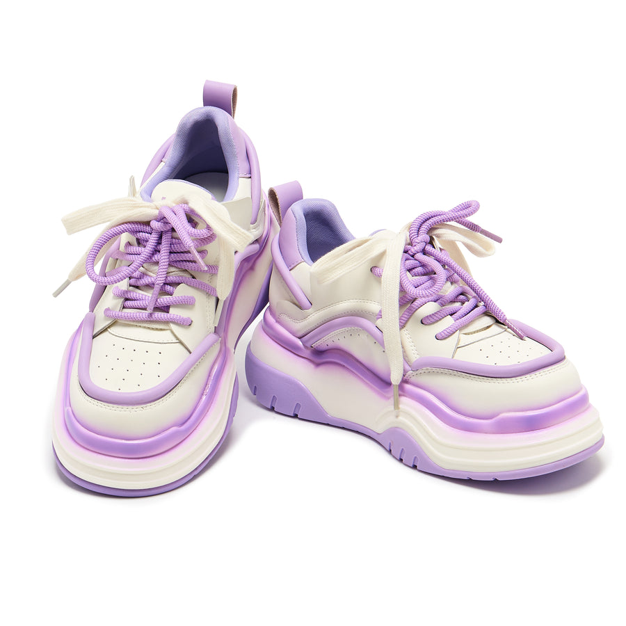 Neon Reef Platform Trainers - Violet – KOI footwear