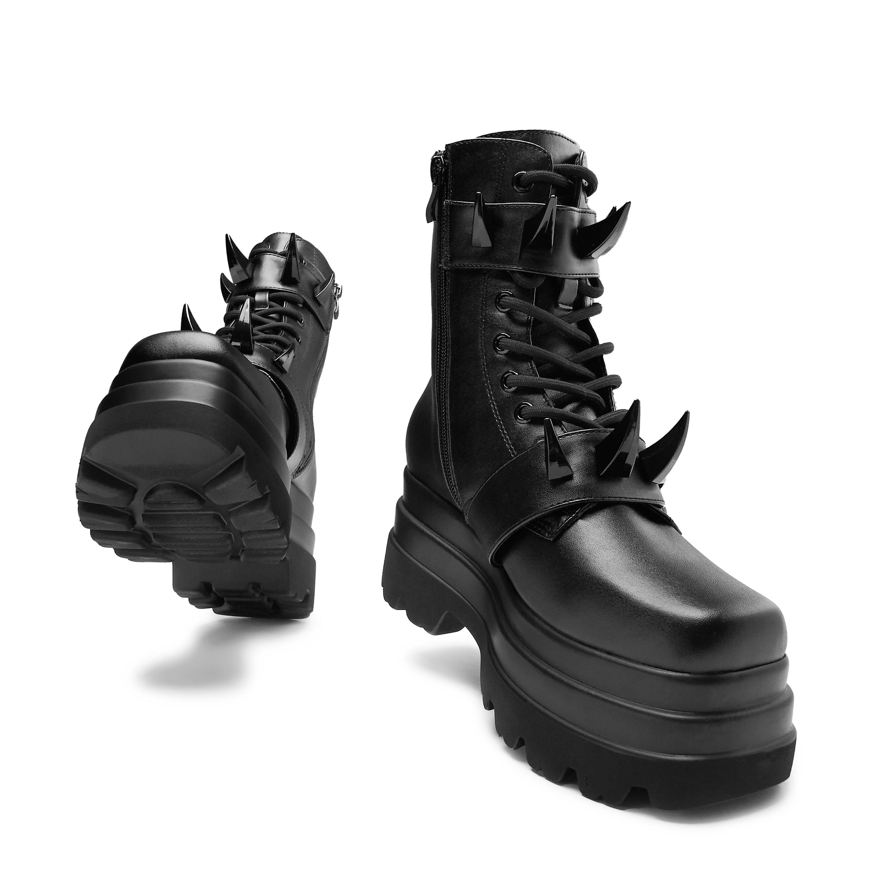 Santoku Trident Spike Platform Boots - Black – KOI footwear