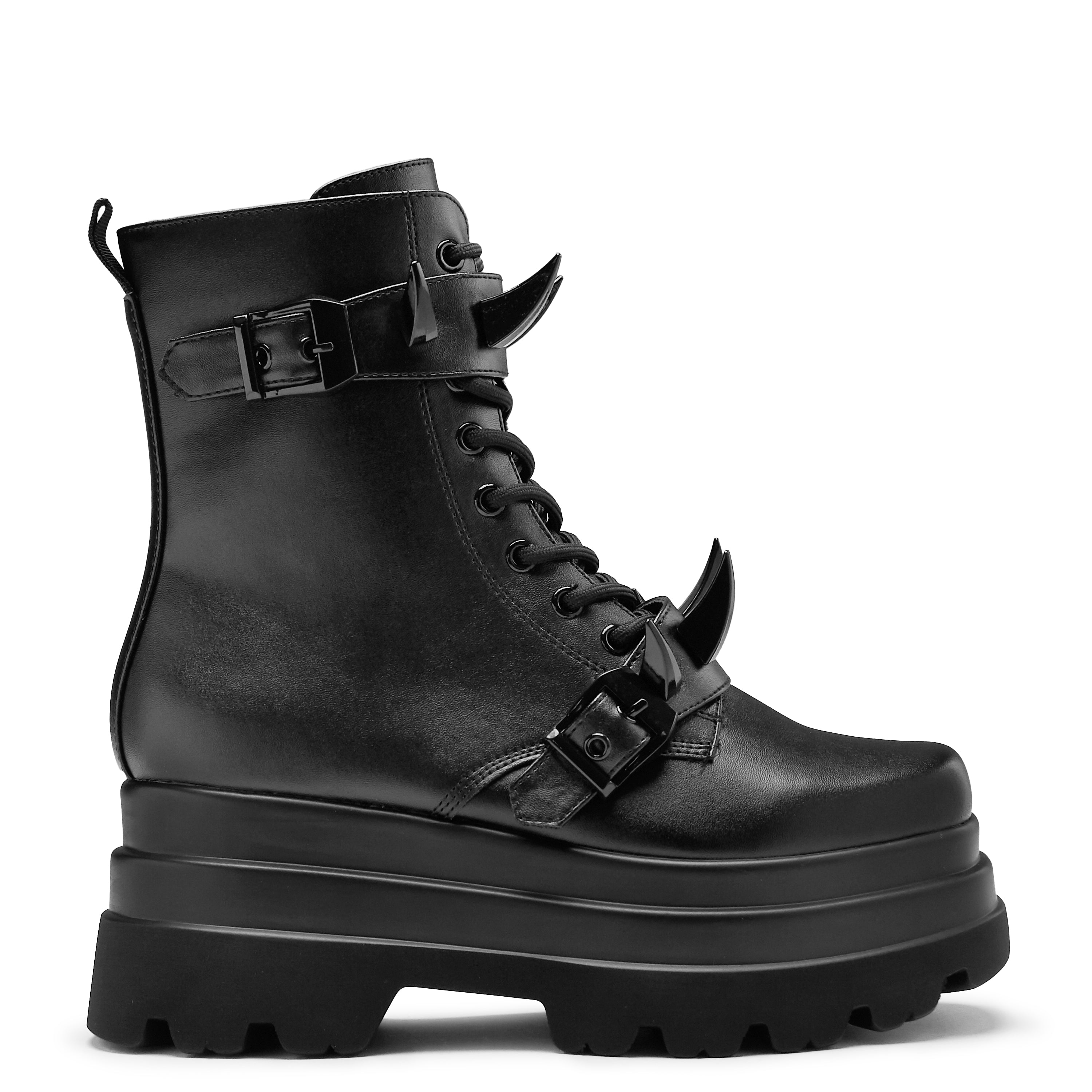 Santoku Trident Spike Platform Boots - Black – KOI footwear