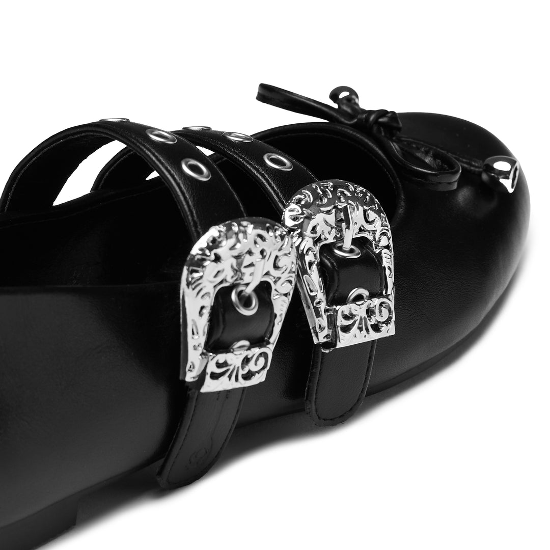 Song Of Rest Bard Flats - Black – KOI footwear