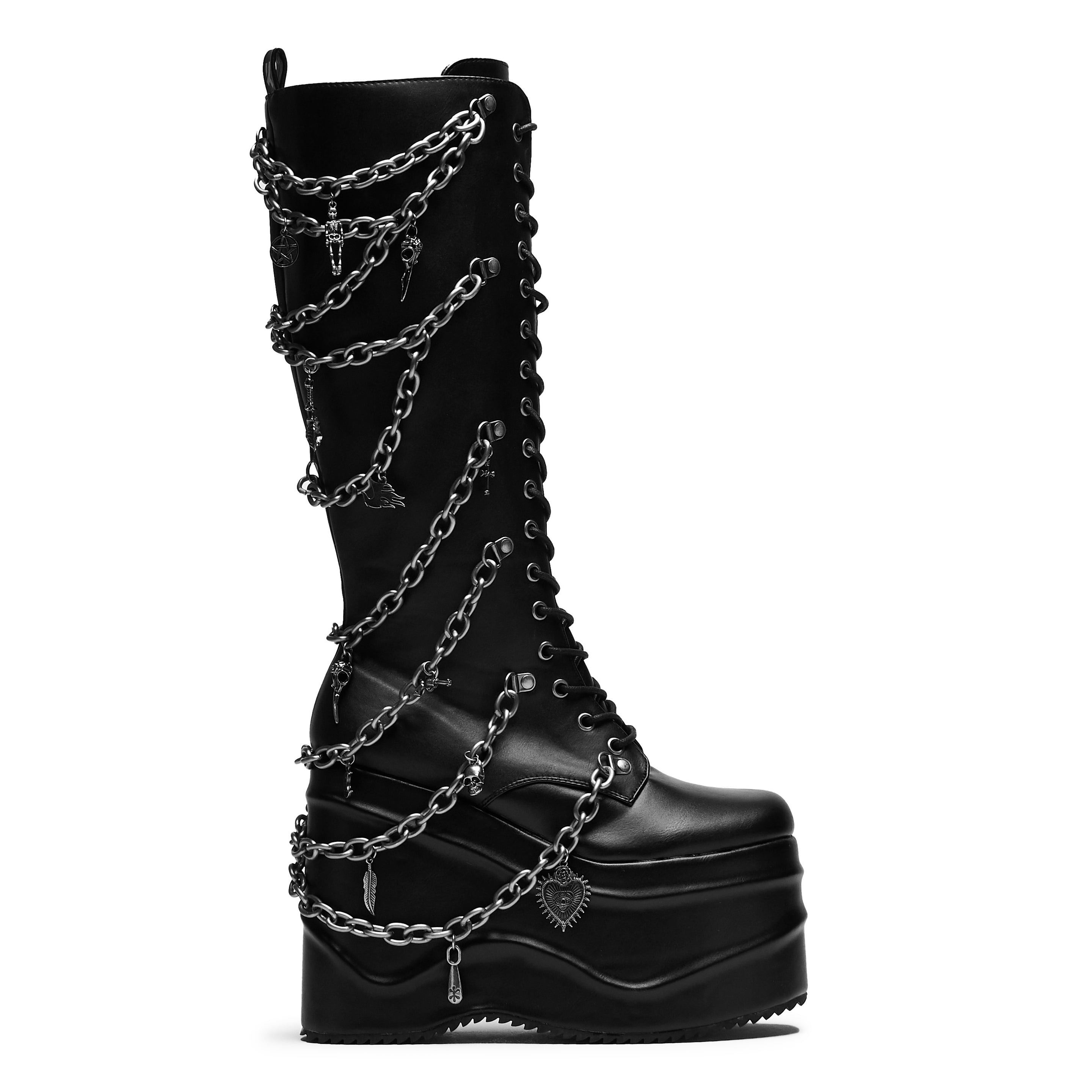 Chunky Platform Knee High Boots - Buy here at KOI footwear