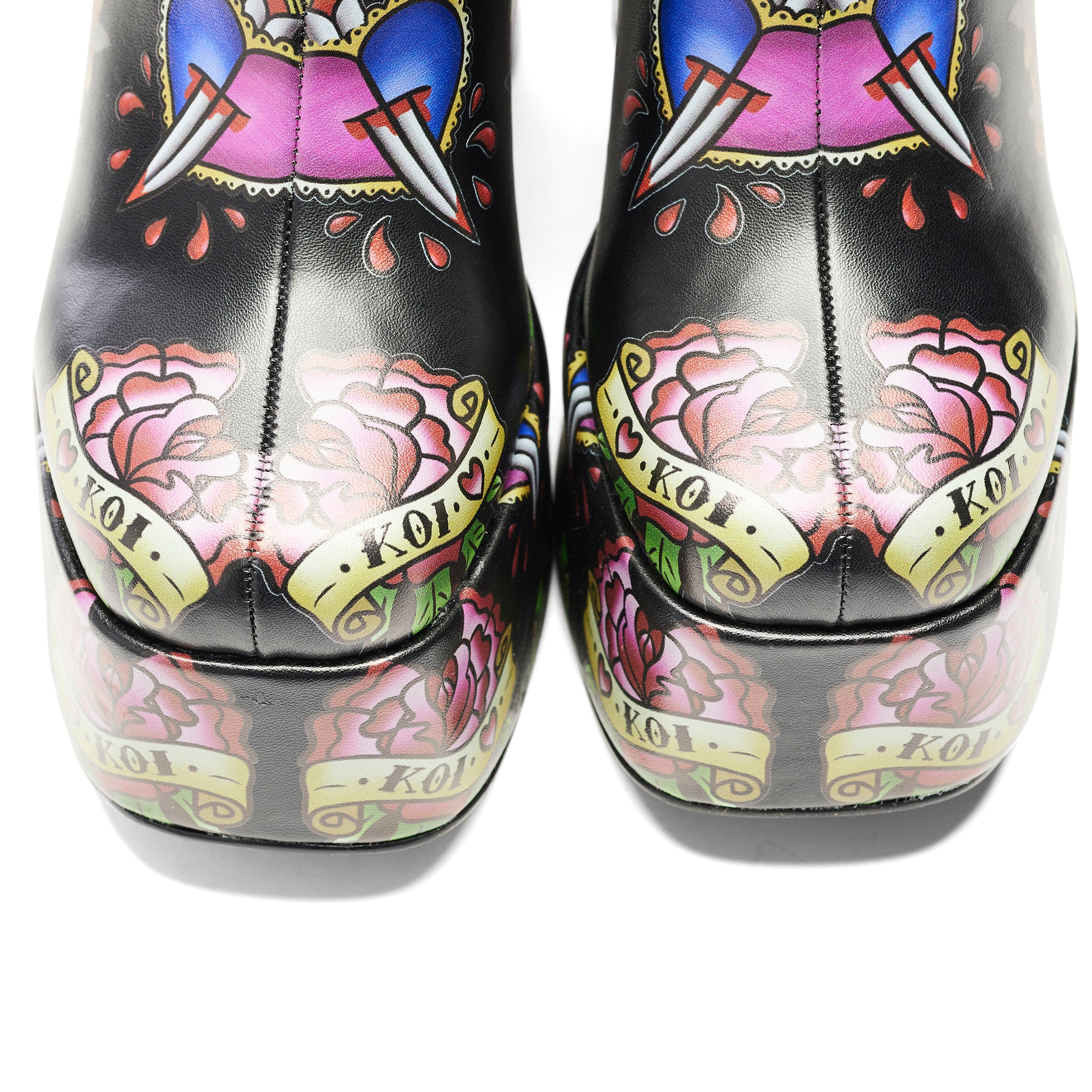 Verdict of a Serpent & Dagger Heeled Boots - Black – KOI footwear