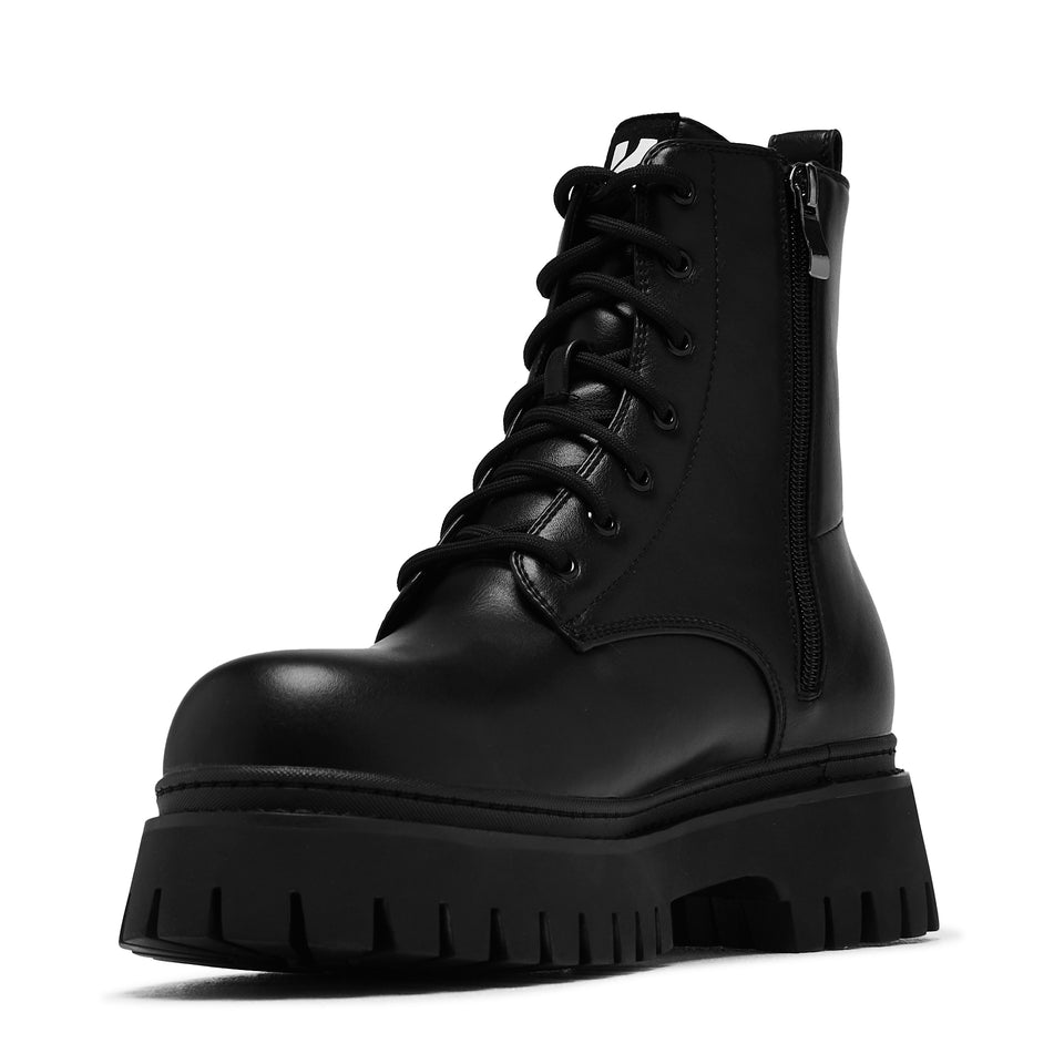 Lavell Lace Up Boots - Black – KOI footwear
