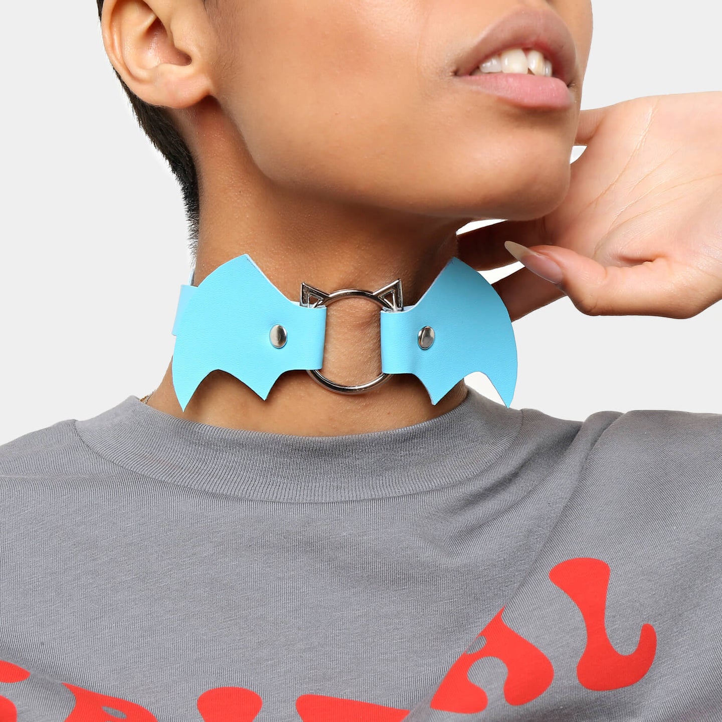 Kawaii Baby Blue Bat Choker – KOI footwear